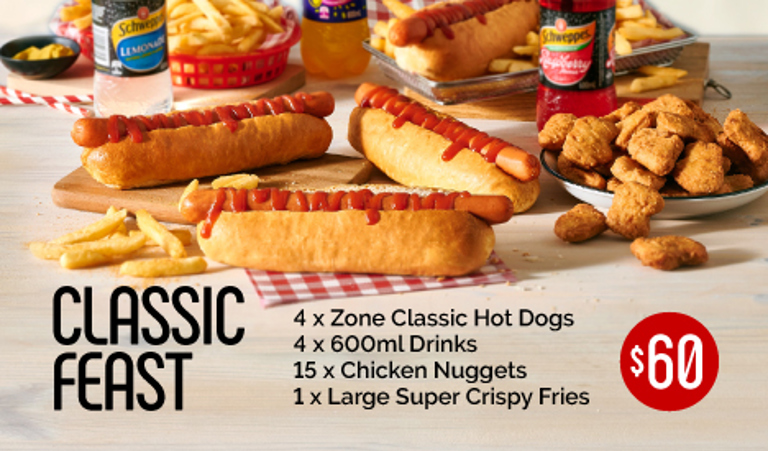 Food & Drinks Menu | Zone Bowling